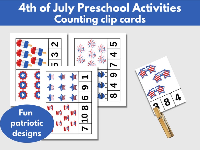 4th of July Montessori Bundle - Printable Preschool Activities for ...