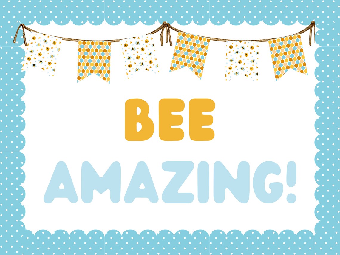PRINTABLE Bees and Hive Bulletin Board Borders - Bulletin Borders With ...