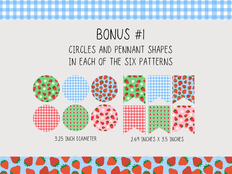 PRINTABLE Strawberry Bulletin Board Borders - Bulletin Borders W ...