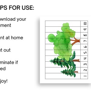 Earth Day 10 Piece Number Puzzles | Printable Number Counting Puzzle ...