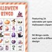 Halloween Bingo Game - Printable Halloween Party Game With 50 Unique ...