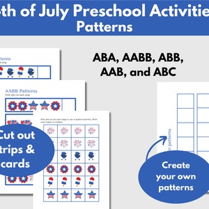 4th of July Montessori Bundle - Printable Preschool Activities for ...