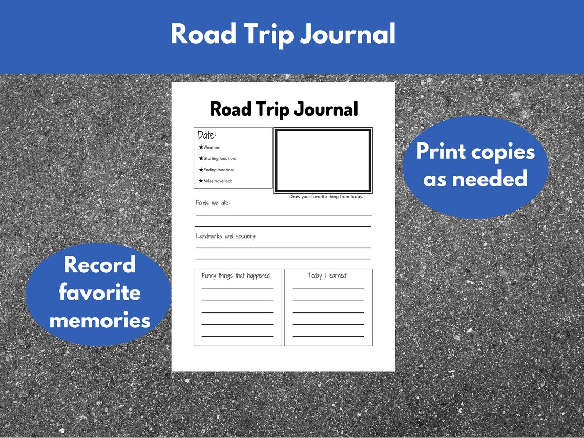 Road Trip Activity Pack Printable Travel Game Bundle for Kids, Toddlers ...