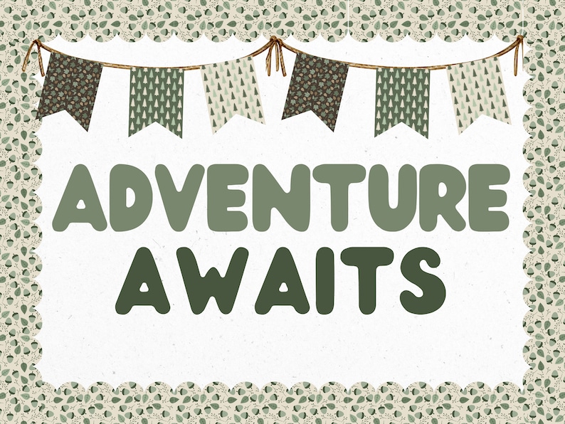 PRINTABLE Forest Bulletin Board Borders - Nature Bulletin Borders With ...