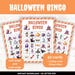 Halloween Bingo Game - Printable Halloween Party Game With 50 Unique ...
