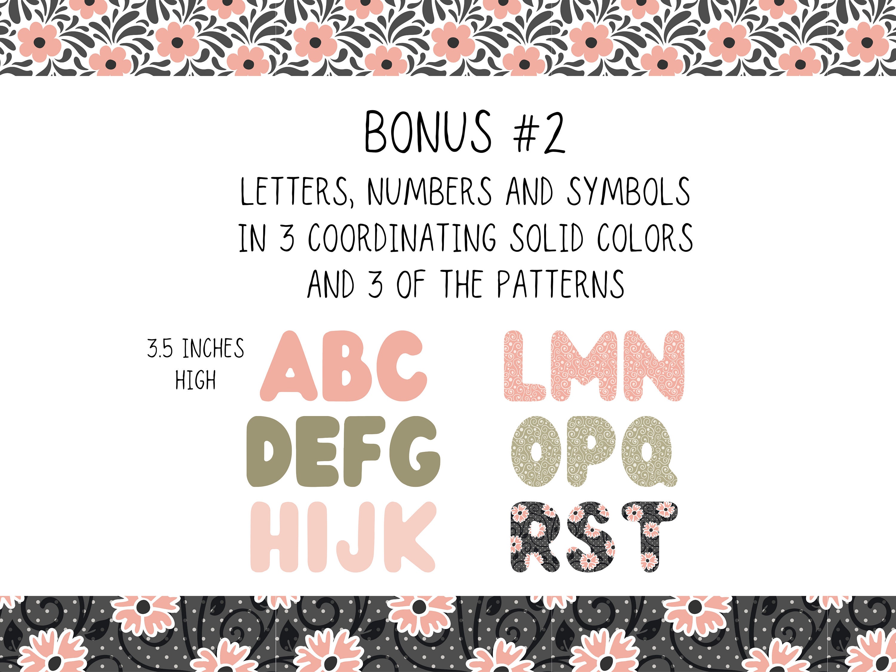 PRINTABLE Floral Swirl Bulletin Board Borders - Flower Bulletin Borders ...