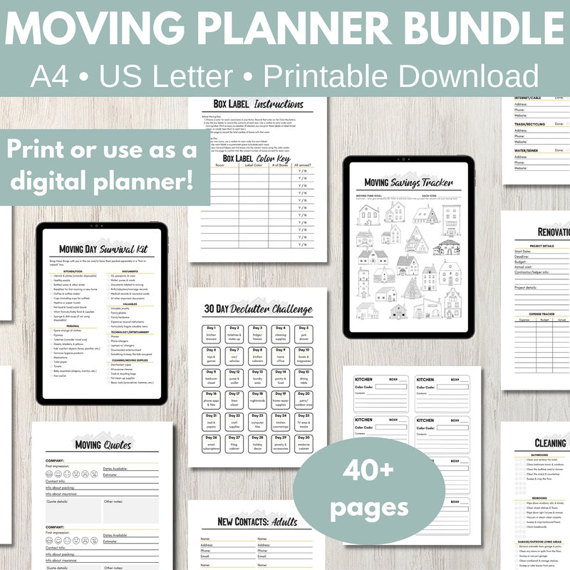 Moving Binder - Etsy