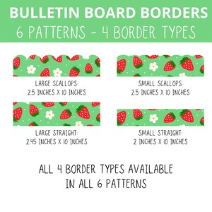 PRINTABLE Strawberry Bulletin Board Borders - Bulletin Borders W ...
