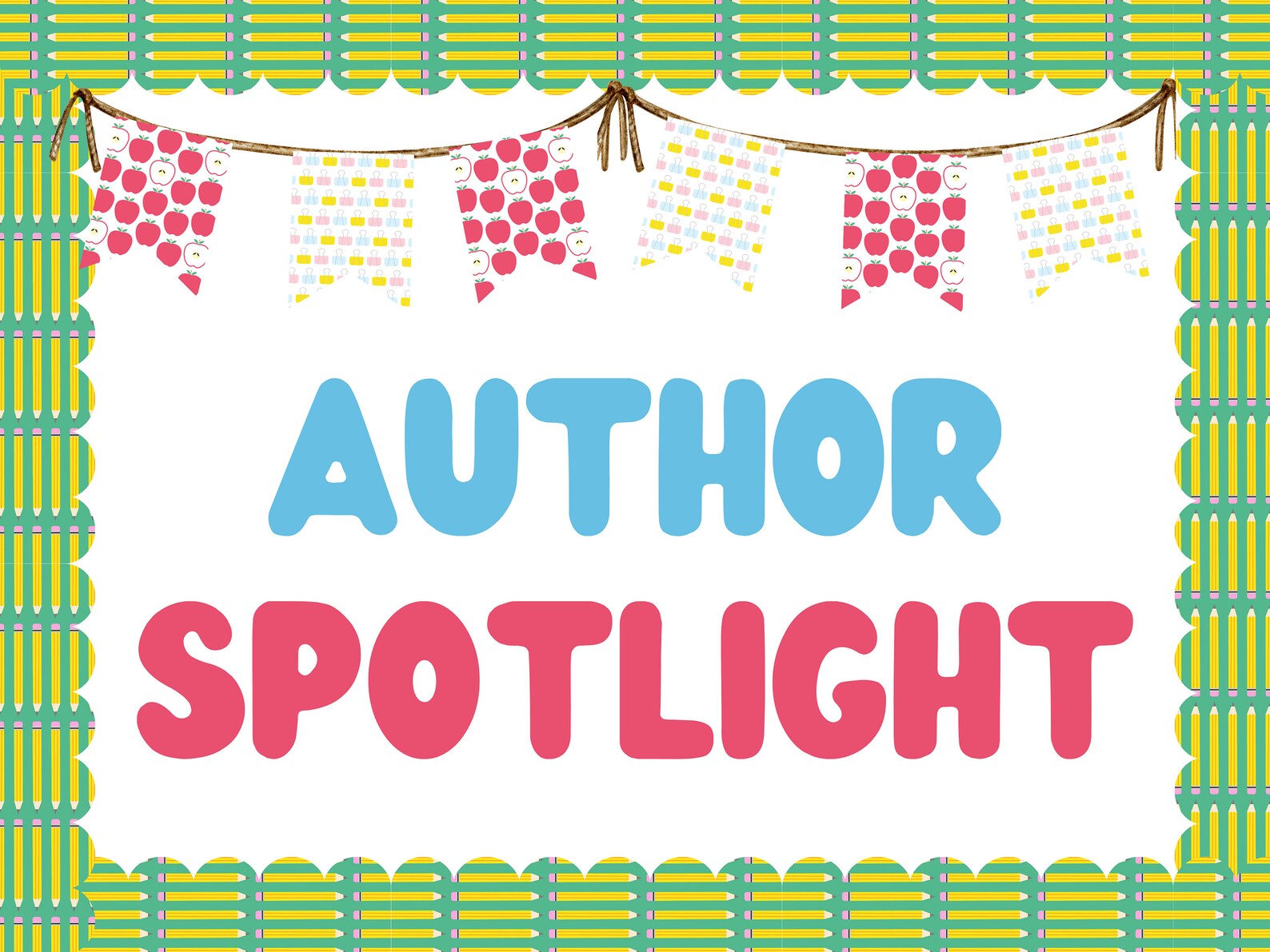 PRINTABLE Back to School Bulletin Board Borders - Bulletin Borders With ...