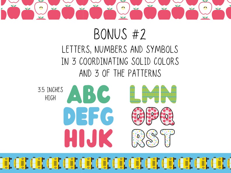 PRINTABLE Back to School Bulletin Board Borders - Bulletin Borders With ...