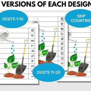 Earth Day 10 Piece Number Puzzles Printable Number Counting Puzzle for ...