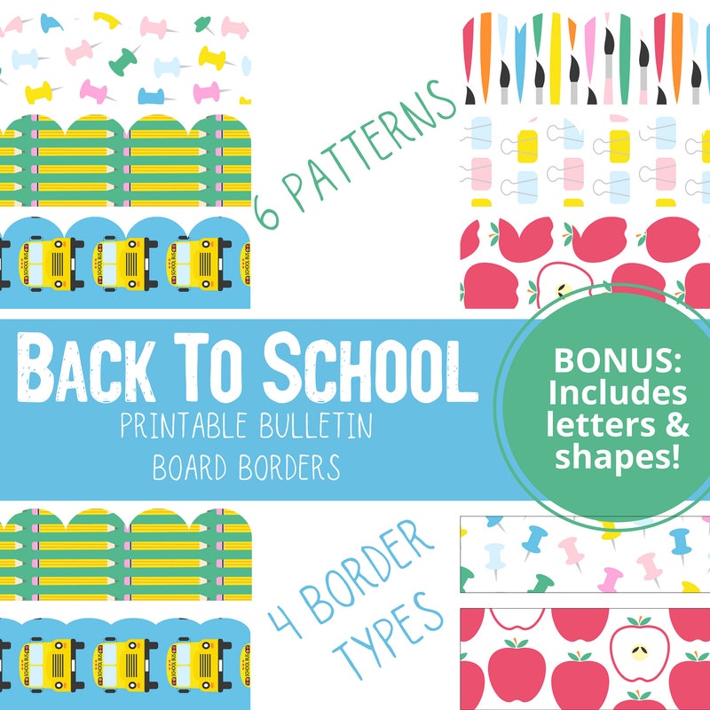 School Bus Bulletin Board - Etsy