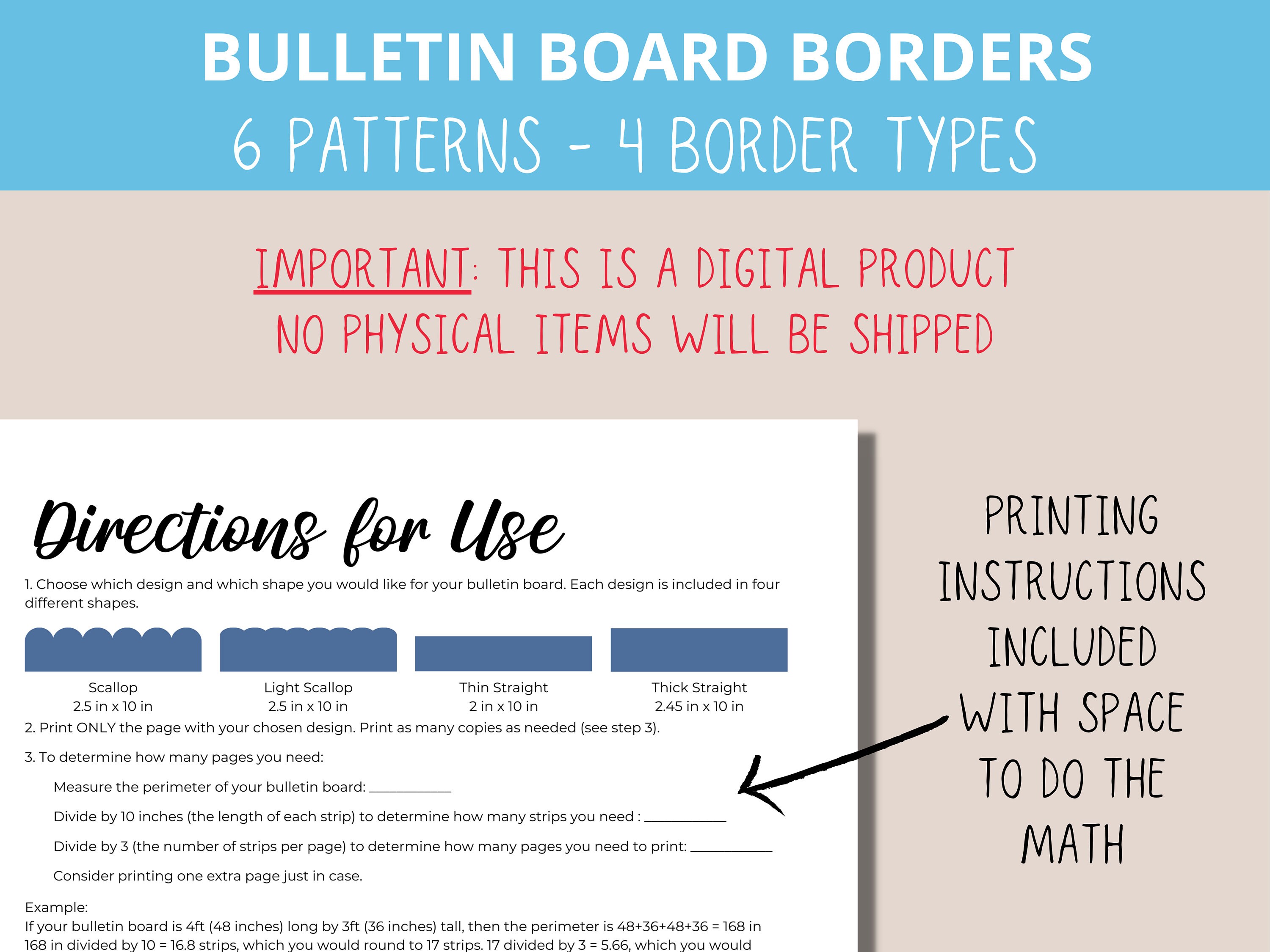 PRINTABLE Back to School Bulletin Board Borders - Bulletin Borders With ...