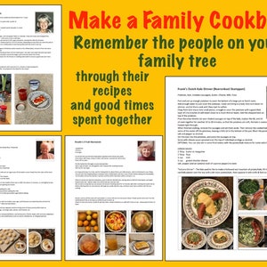 Genealogy Book Template - Etsy