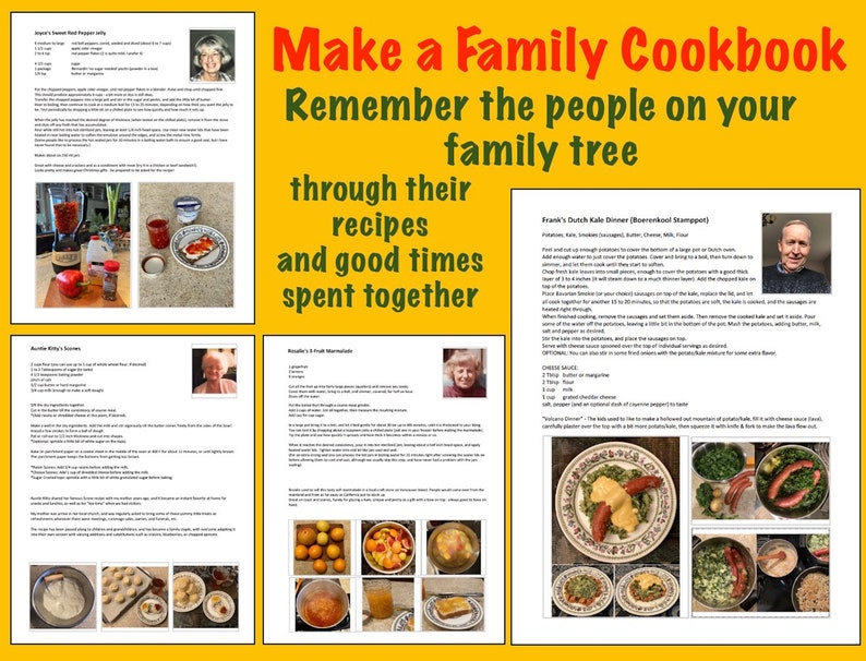 Genealogy Book Template - Etsy