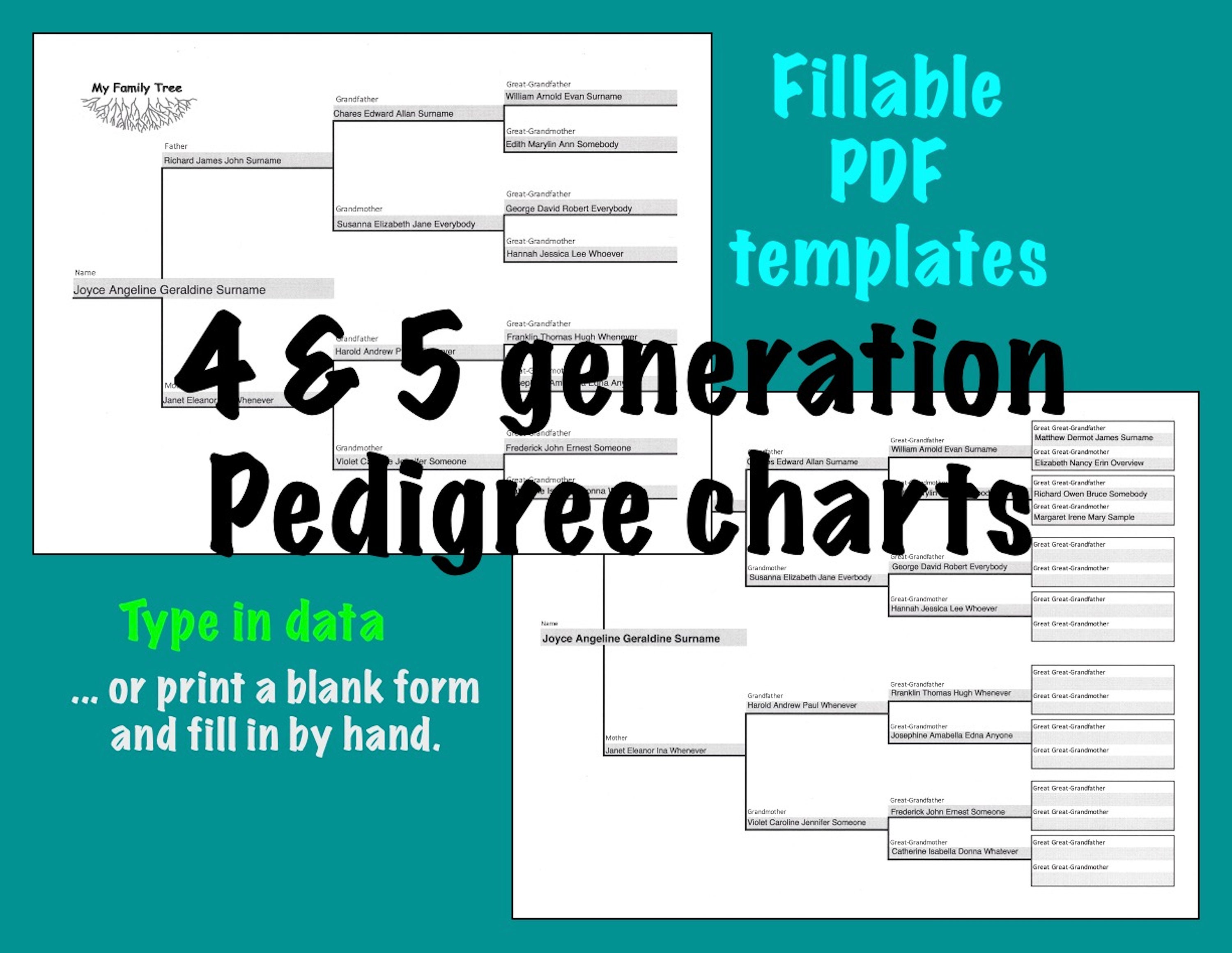 Pedigree Charts - Etsy