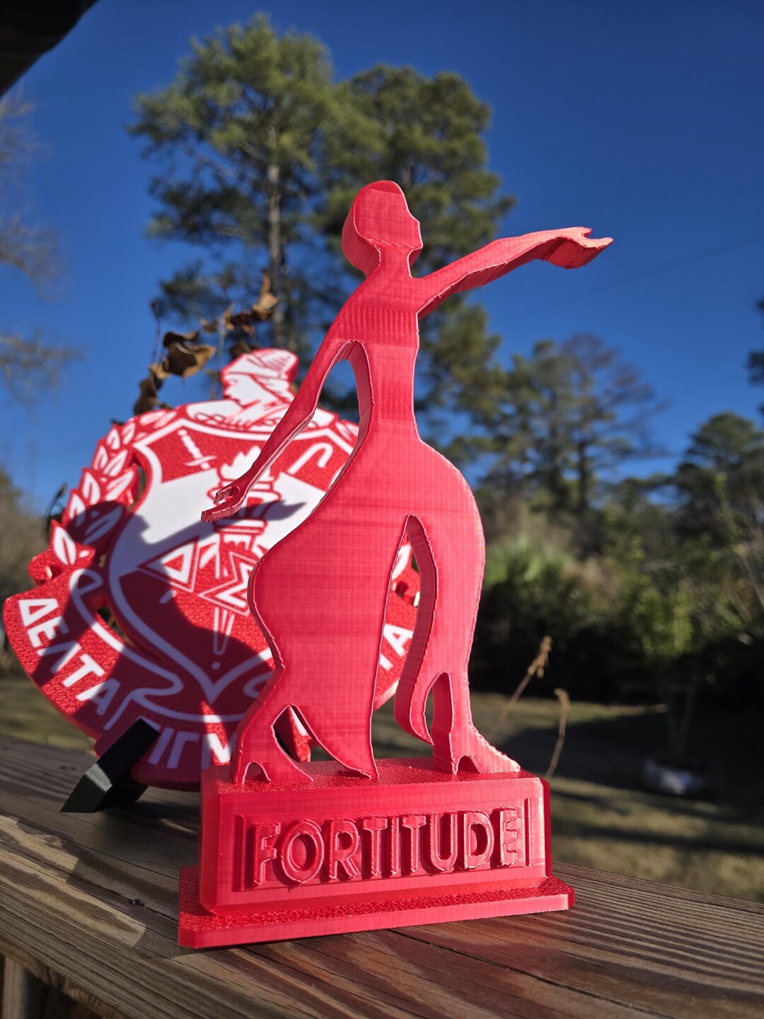 Delta Sigma Theta Lady Fortitude Statue | Crimson Sorority Gift - Etsy