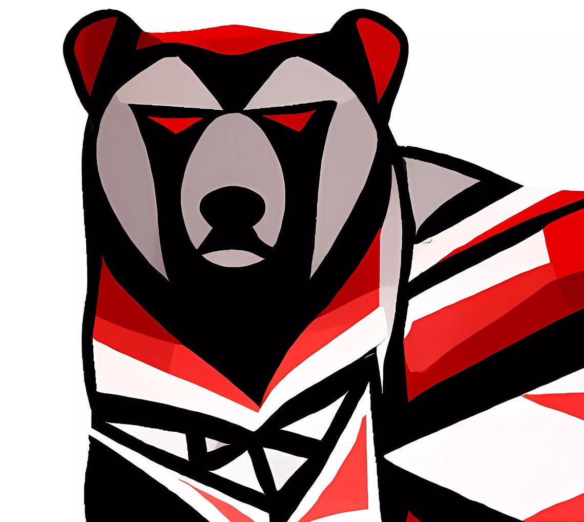 Grizzly Bear Digital Download Art Print Inspired by Pacific Northwest ...