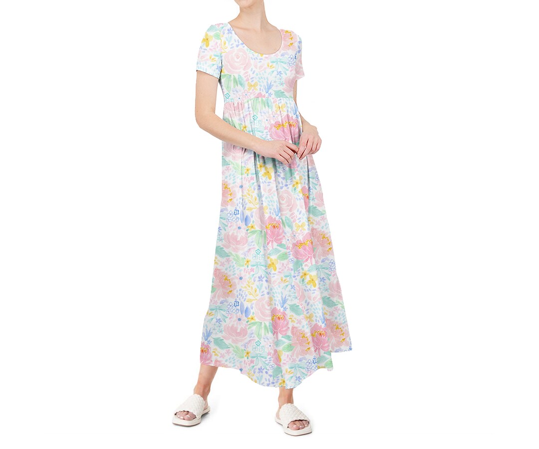 Grandmillennial Maxi Dress Floral Maxi Dress Preppy Clothes - Etsy