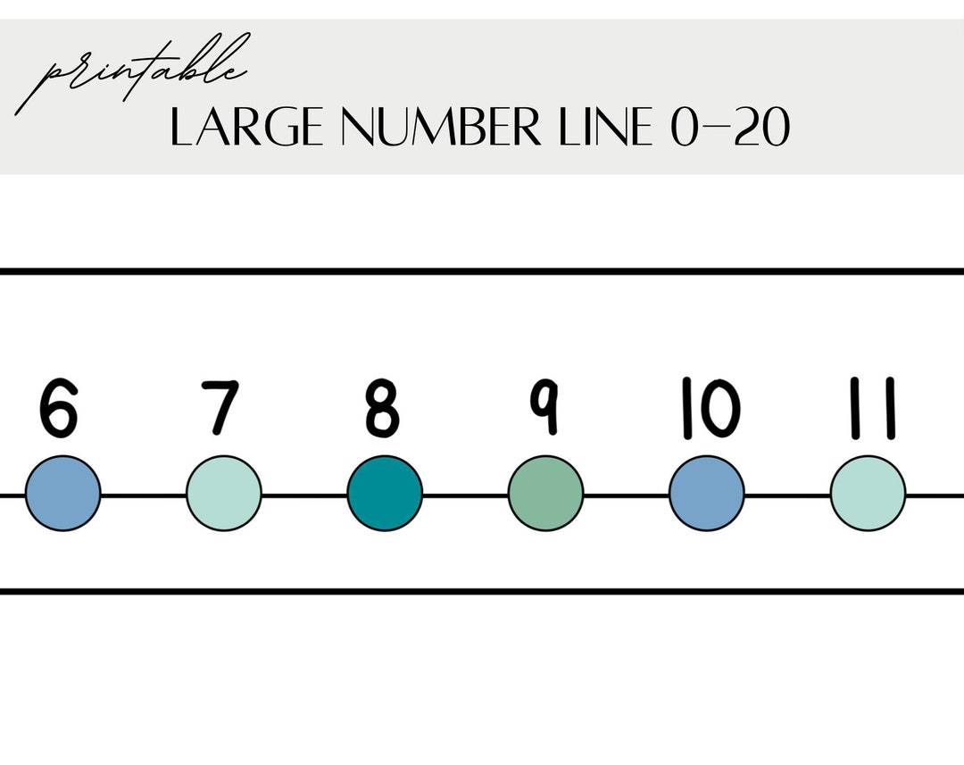 Large Classroom Number Line Display | 0-20 - Etsy