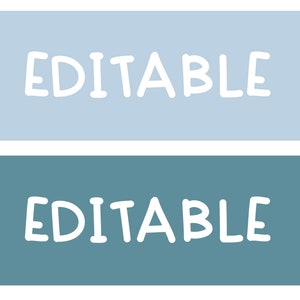 Student Name Labels | Editable Classroom Decor - Etsy