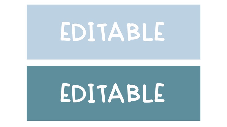 Student Name Labels | Editable Classroom Decor - Etsy