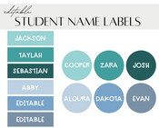 Boho Classroom Labels, Student Name Tags, Back to School Labels ...