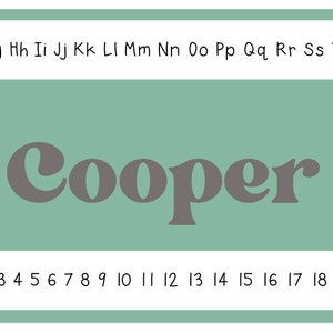Editable Retro Student Name Labels & Desk Plates - Etsy