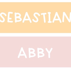 Student Name Labels | Editable Classroom Decor - Etsy