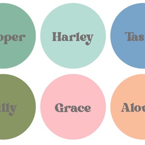 Editable Retro Student Name Labels & Desk Plates - Etsy