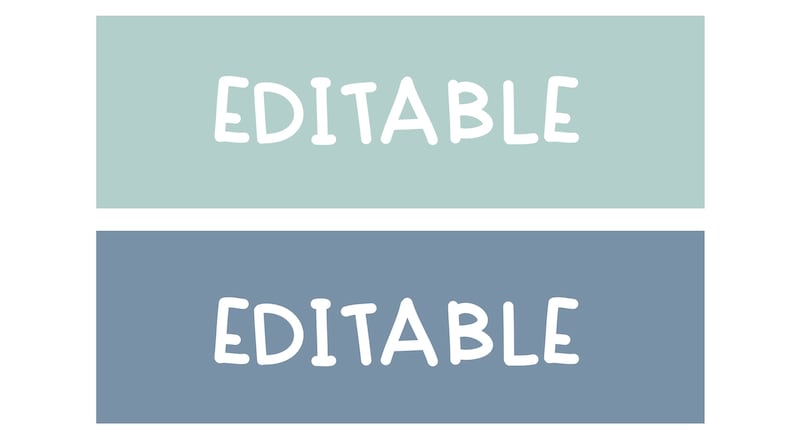 Student Name Labels | Editable Classroom Decor - Etsy