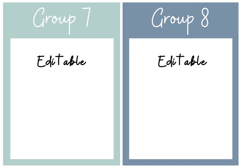 Classroom Group Numbers | Editable Student Grouping Display - Etsy