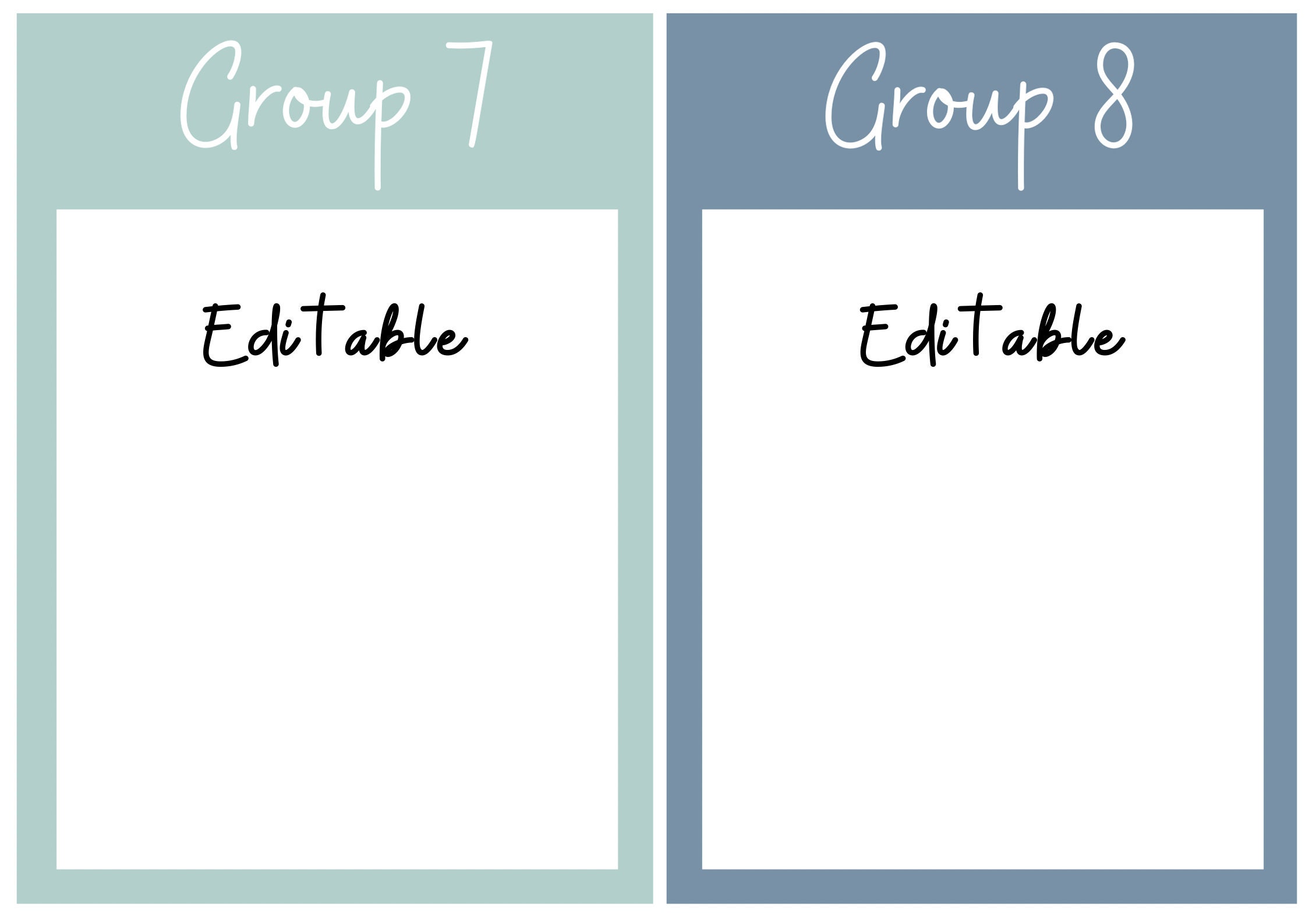 Classroom Group Numbers | Editable Student Grouping Display - Etsy