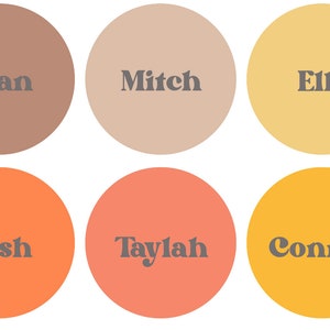 Editable Retro Student Name Labels & Desk Plates - Etsy