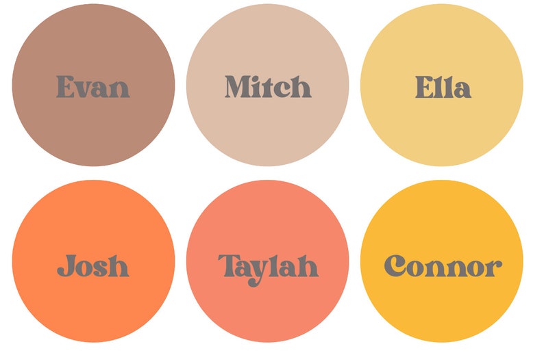 Editable Retro Student Name Labels & Desk Plates - Etsy