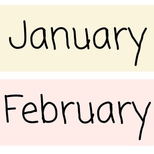 Months of the Year Display for Classroom Calendar - Etsy