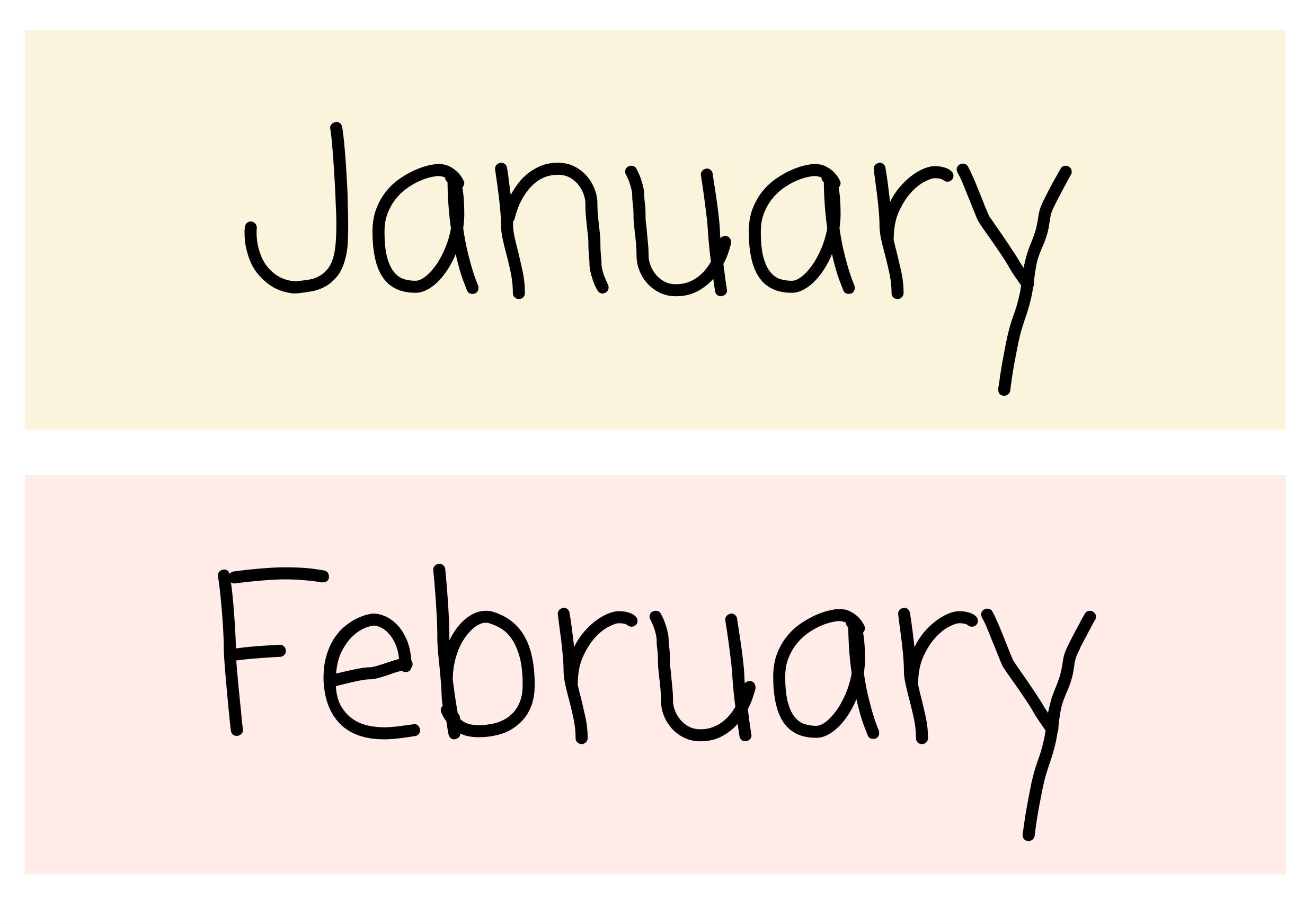 Months of the Year Display for Classroom Calendar - Etsy