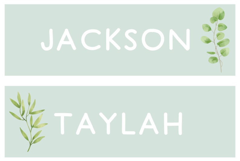 Student Name Labels Editable Classroom Decor - Etsy