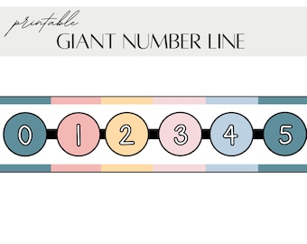 BOHO Number Line - Etsy