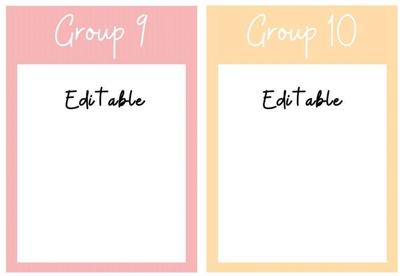Classroom Group Numbers | Editable Student Grouping Display - Etsy