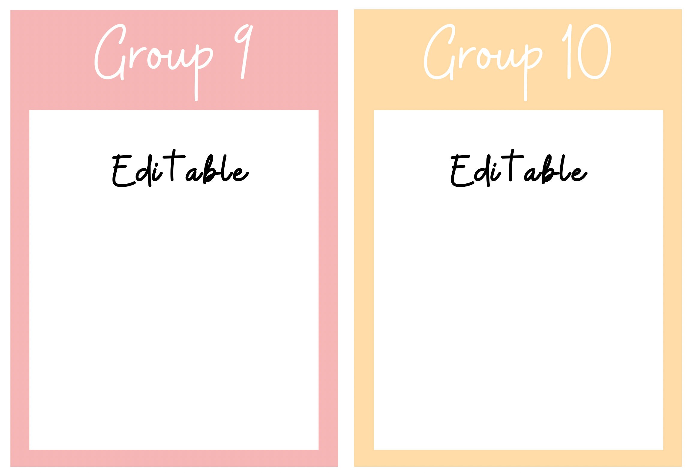 Classroom Group Numbers | Editable Student Grouping Display - Etsy