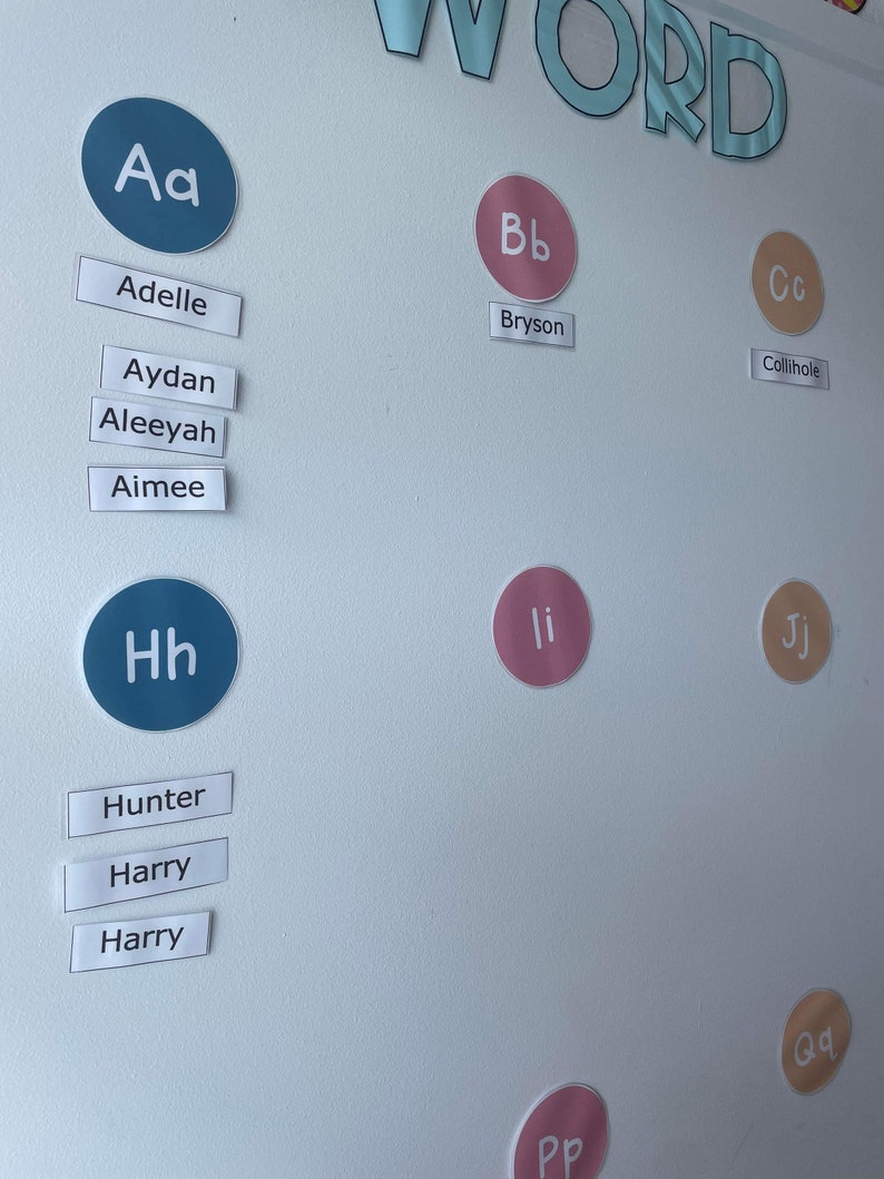 Printable Classroom Word Wall | Alphabet Letter Display - Etsy