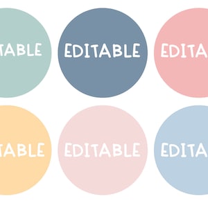 Student Name Labels | Editable Classroom Decor - Etsy