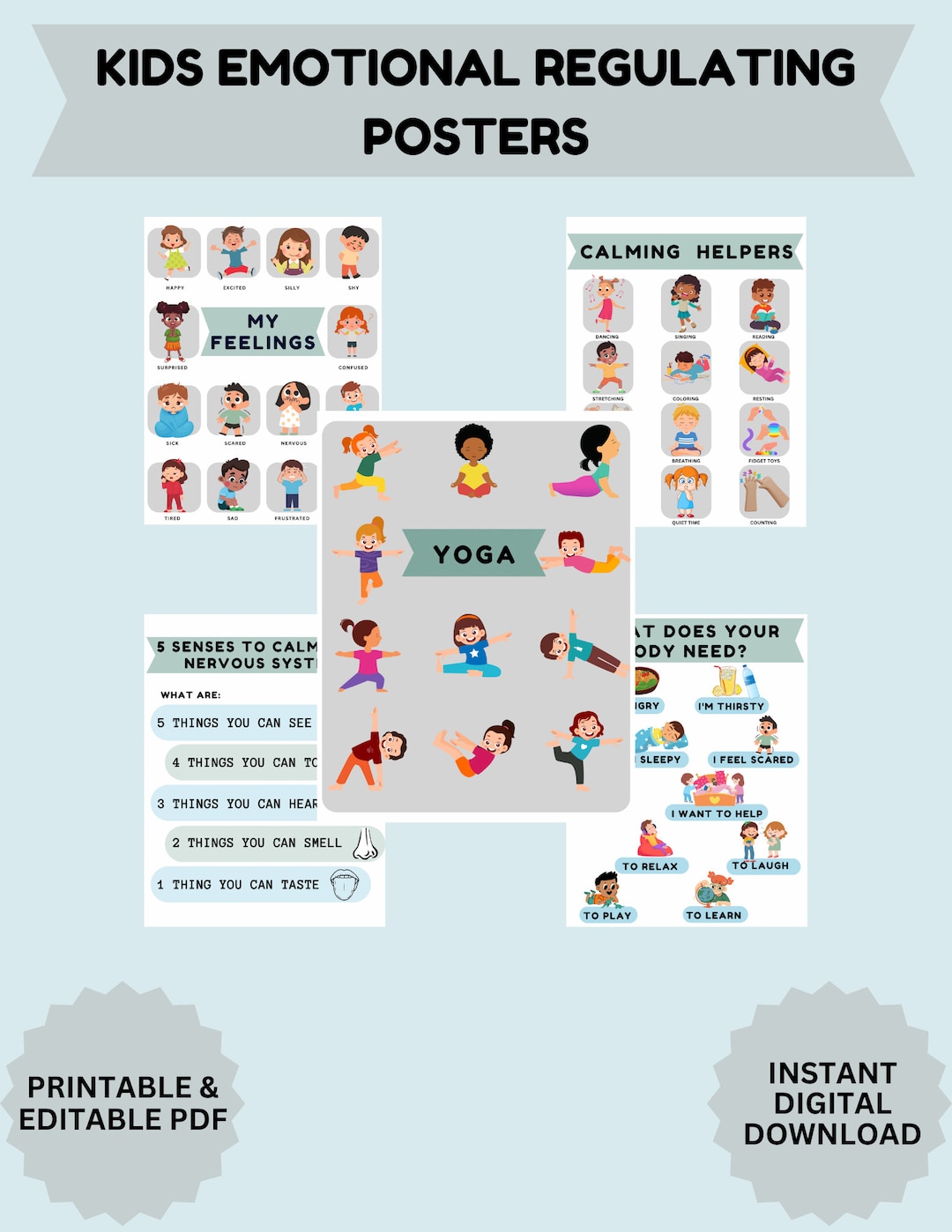 Kids Emotional Regulating Posters | Emotional Regulation | My Feelings ...