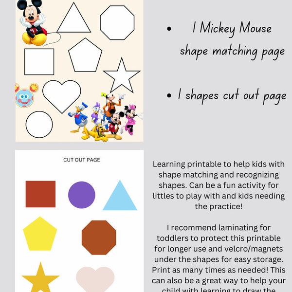 Mickey Mouse Busy Book - Etsy
