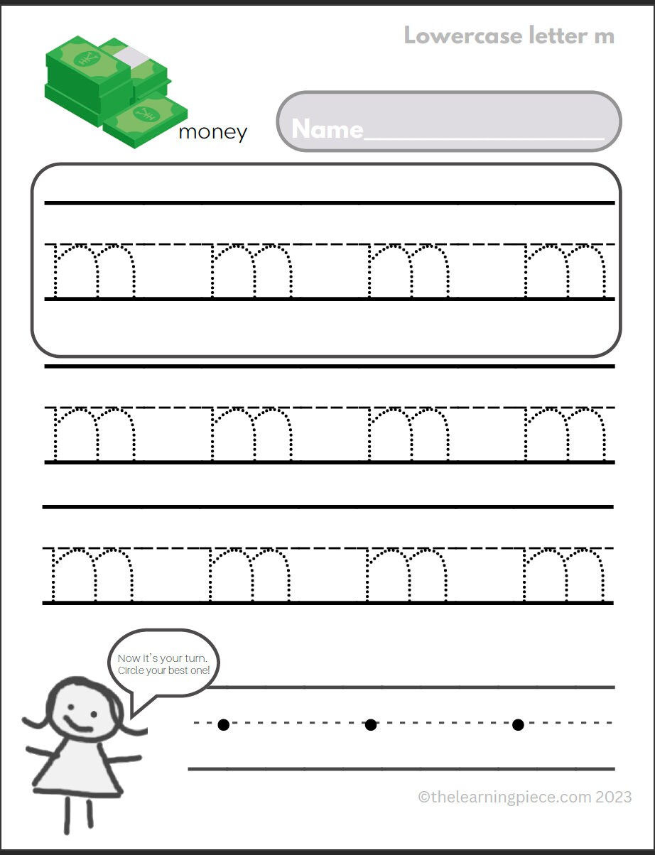 ABC Letter Tracing-52 Printable Pages - Etsy