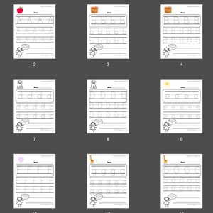 ABC Letter Tracing-52 Printable Pages - Etsy