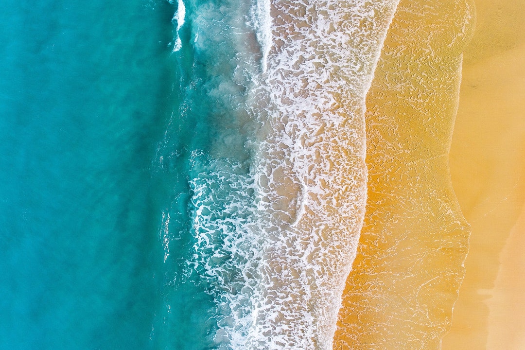 Beautiful Beach Digital Print Photo Download, Golden Sands Art Photo ...