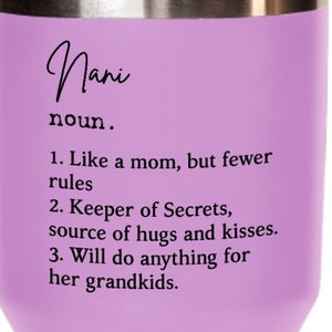 Nani Definition Coffee Tumbler Mug, Funny Grandparent Gifts Ideas Best ...