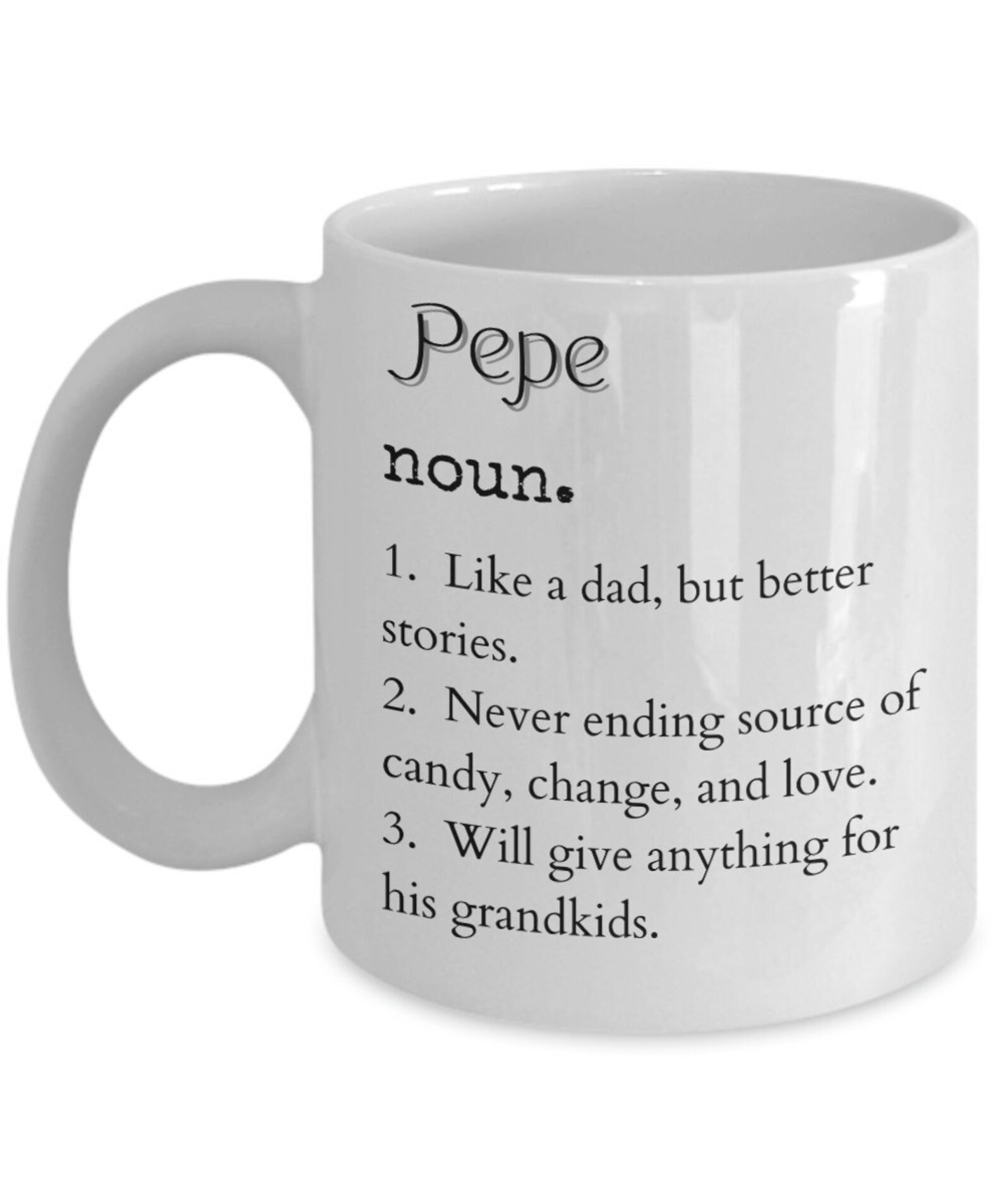 Pepe Definition Coffee Mug, Funny Grandparent Gifts Ideas Best Birthday ...